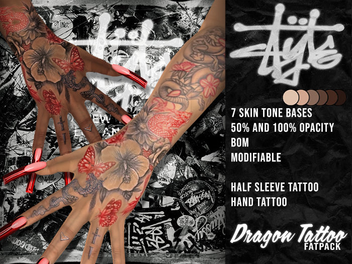 Second Life Marketplace Tyle Dragon Tattoo